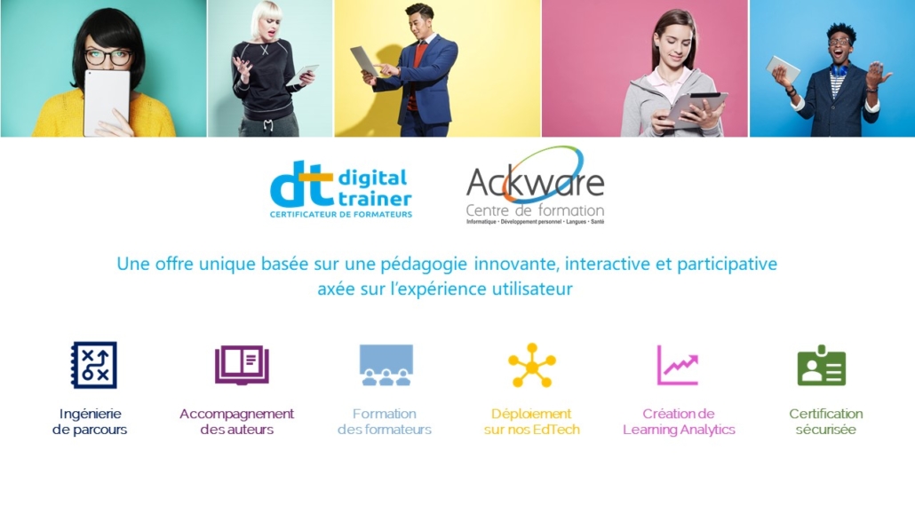 Formations E-learning - Formation de formateurs - Ackware - Centre de formation à Reims